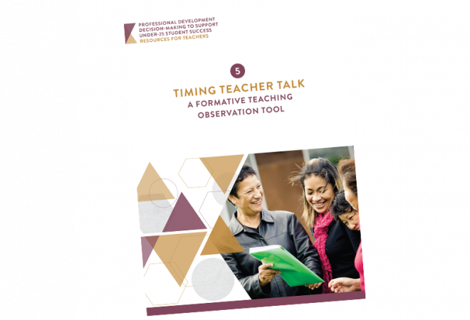 TEACHING RESOURCE | Timing Teacher Talk, A Formative Teaching ...