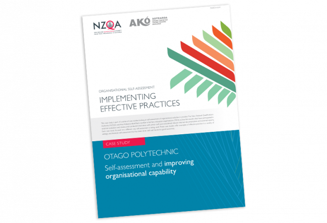 Self-assessment and improving organisational capability | Otago Polytechnic » Ako Aotearoa