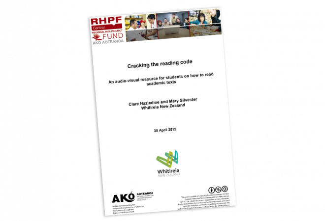 Cracking the Reading Code: An Audio-Visual Resource for Students on how ...