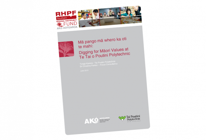 Mā pango mā whero ka oti te mahi: Digging for Māori Values at Te Tai o ...