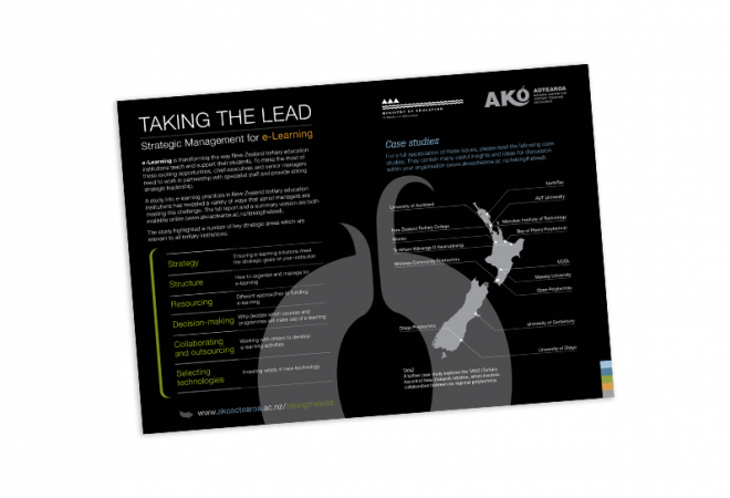 Taking the Lead, Strategic Management for e-Learning » Ako Aotearoa